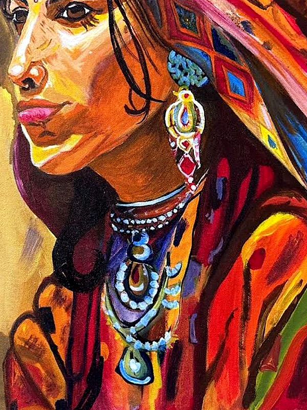 Navabadhu - Shringar Of Lady | Acrylic Nails Mix Media | By Sambedna ...