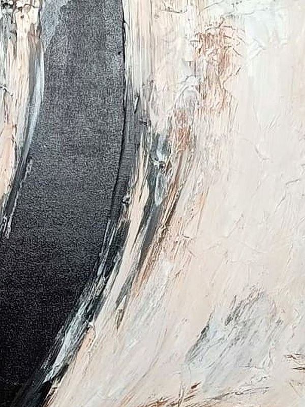 Large Foil Abstract Art | Acrylic On Streached Canvas With Gold Foil ...