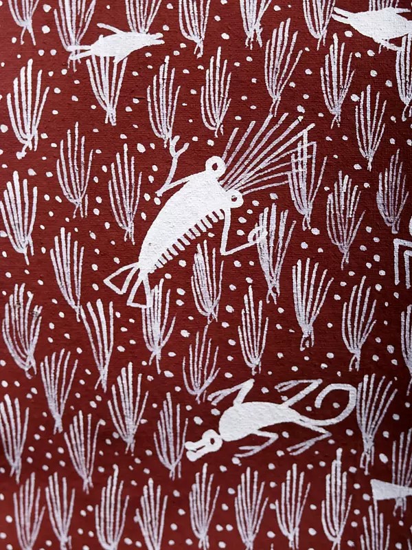 Rice Farming Scene | Warli Painting | Exotic India Art