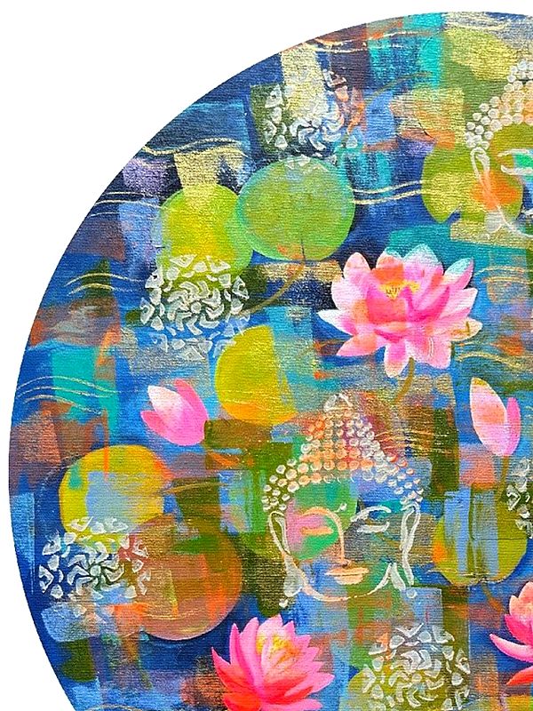 Regal | Acrylic On Canvas | By Amita Dand | Exotic India Art