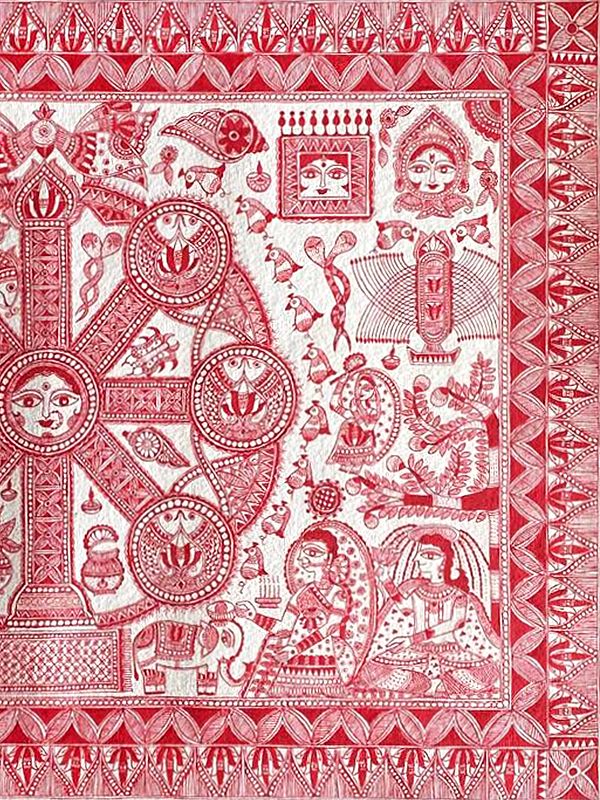 Kohbar - God And Goddess | Acrylic On Handmade Paper | By Priti Dalwadi ...