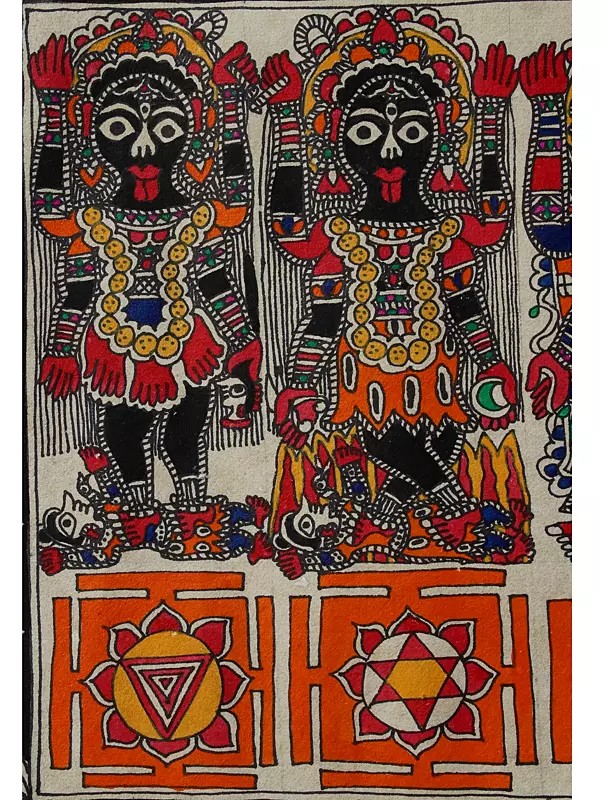 Ten Mahavidyas - Tantrik Goddesses | Madhubani Painting | Exotic India Art