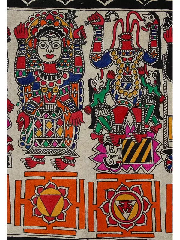 Ten Mahavidyas - Tantrik Goddesses | Madhubani Painting | Exotic India Art