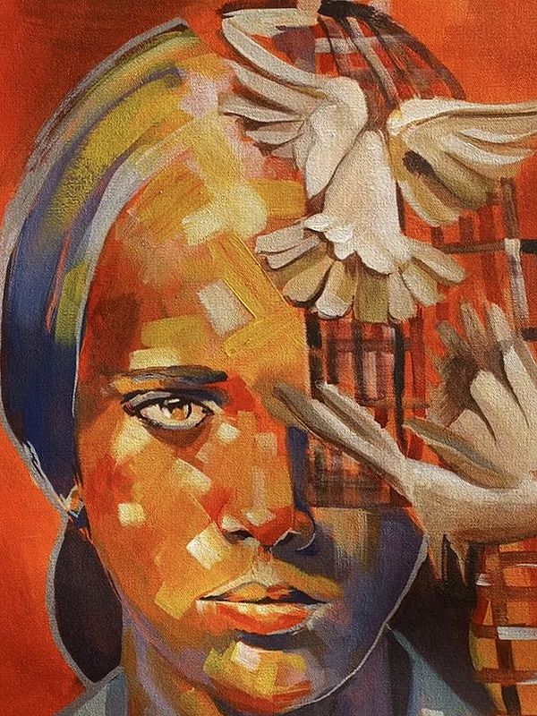 Awakening Painting | Acrylic Color | Ojasvi Singh | Exotic India Art