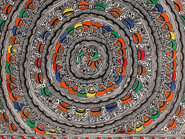 Colourful Mandala Art | Madhubani Painting | Exotic India Art