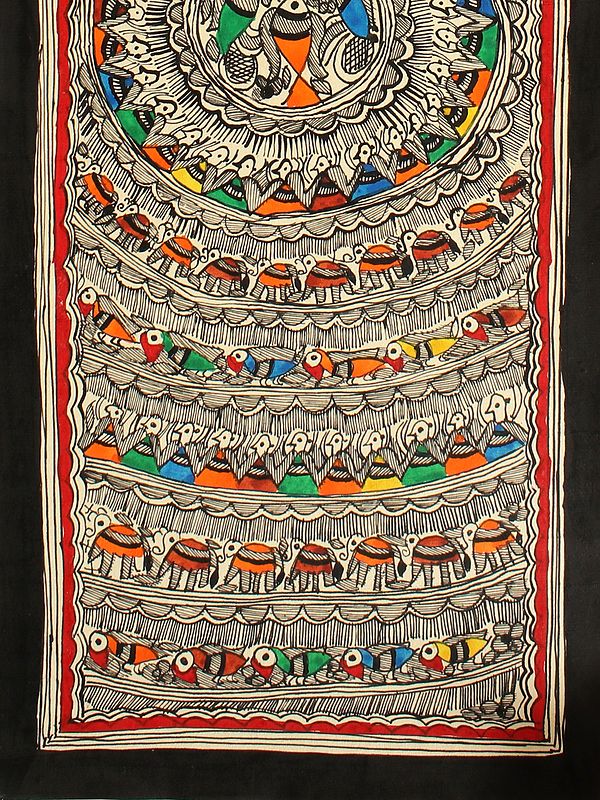 Mandala Godna | Madhubani Painting | Exotic India Art