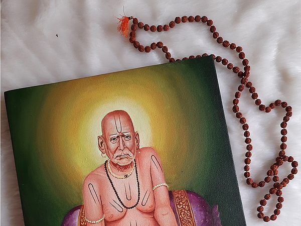 Shri Swami Samarth | Painting by Shruti Kulkarni | Exotic India Art
