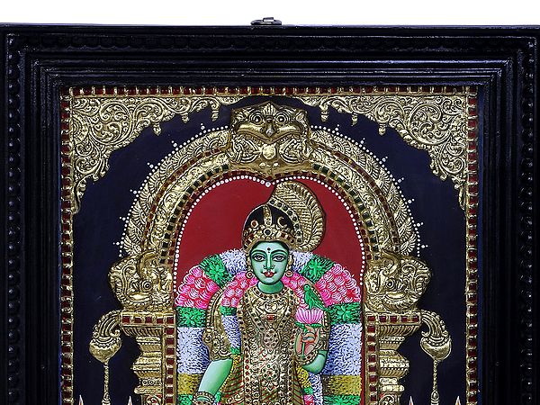 Goddess Andal Tanjore Painting | Traditional Colors With 24K Gold ...