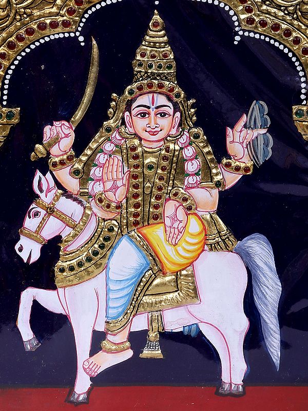 Kalki Avatara of Lord Vishnu | Traditional Colors with 24 Karat Gold ...