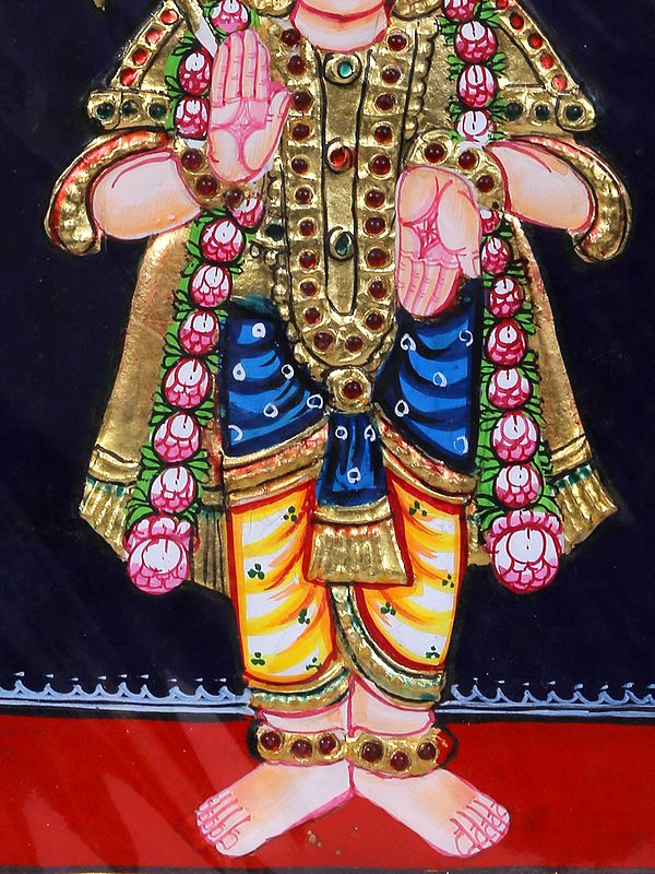 Lord Balarama Tanjore Painting with Frame | Traditional Colors with 24 ...