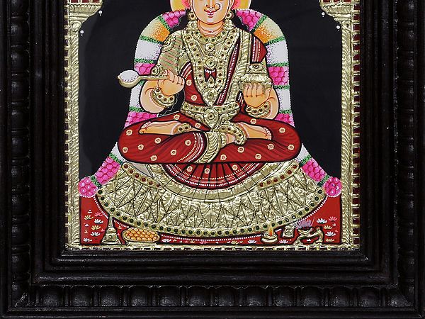 Tanjore Painting of Devi Annapoorna - Goddess of Nourishment ...
