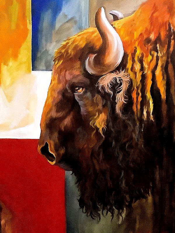 Strength | Painting by MK Goyal | Exotic India Art