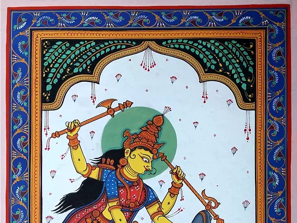 Goddess Durga Patachitra | Exotic India Art