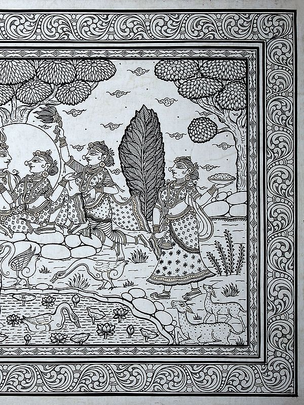 Shri Krishna Rasa Leela | Exotic India Art