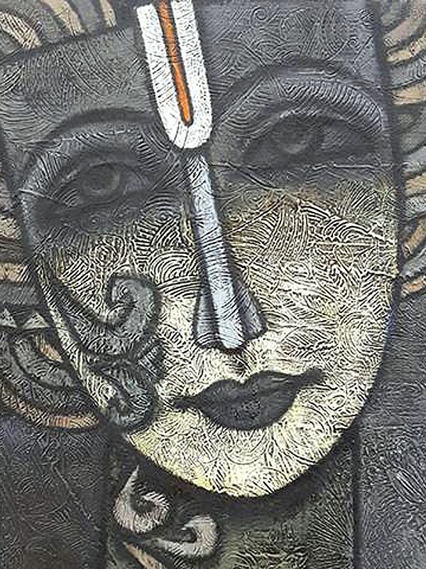 Ancient Hindu God Advaitha | Figurative Art | By Krishna Ashok | Exotic ...