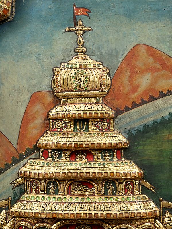 Geethopadesam Embossed Tanjore Painting with Teakwood Frame | Exotic ...