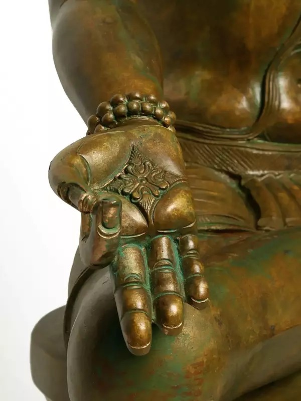 25" The Tamil Siddha Tirumular Bronze Statue | Exotic India Art