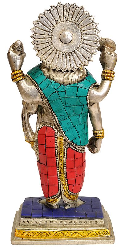 7" Dhanvantari In Brass | Handmade | Made In India | Exotic India Art