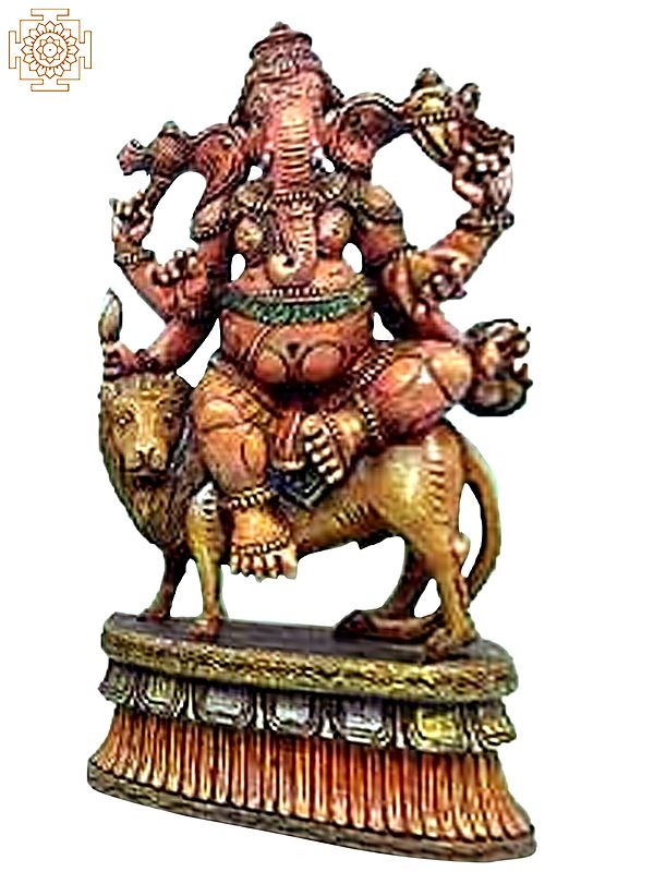 Simha Ganesha | Exotic India Art