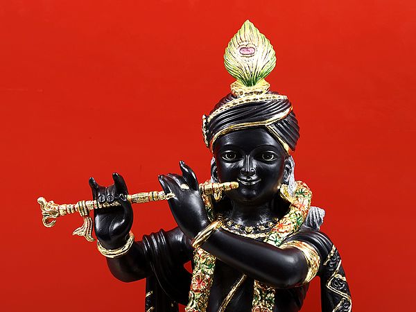 26" Krishna's Cosmic All Attractive Form | Exotic India Art