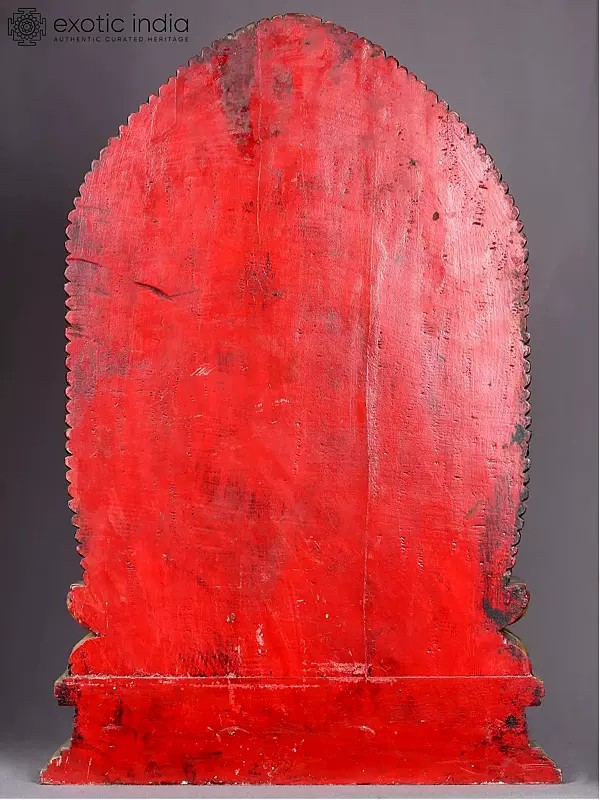 Ugra-Chandi- Durga Wooden Statue | Exotic India Art