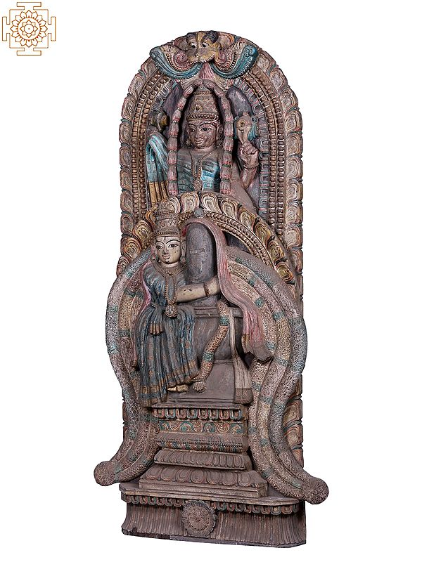 Shiva Bhakta Markandeya Being Blessed by Devi Parvati | Exotic India Art