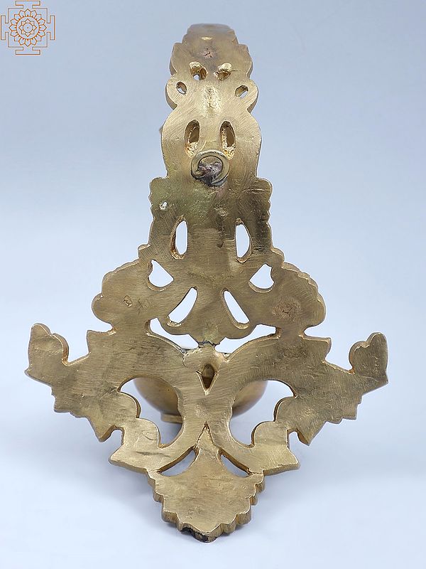 7" Bronze Wall Hanging Diya with Handle | Handmade | Hoysala Art ...