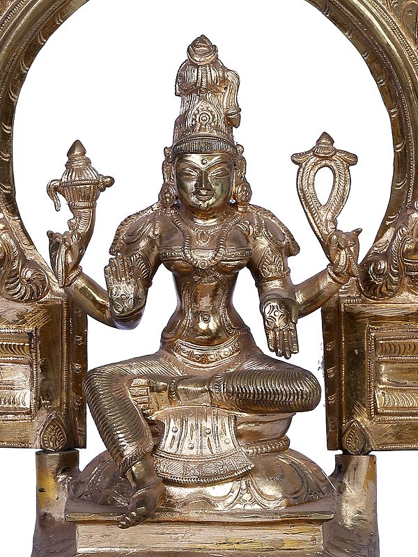 12" Bronze Goddess Bhuvaneshvari | Handmade | Madhuchista Vidhana (Lost ...