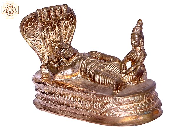 4" Lord Ranganatha with Devi Lakshmi | Madhuchista Vidhana (Lost-Wax ...