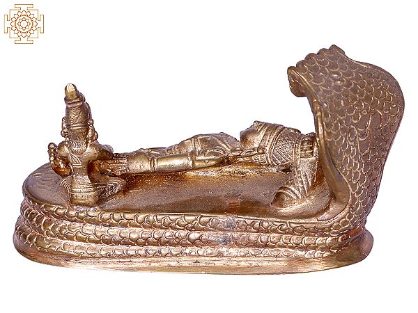 4" Lord Ranganatha with Devi Lakshmi | Madhuchista Vidhana (Lost-Wax ...