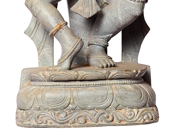 15" Hindu God Servant Devadasi Dancing | Exotic India Art
