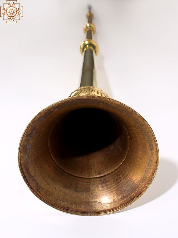 74" Large Authentic South Indian Tharai in Brass | Exotic India Art