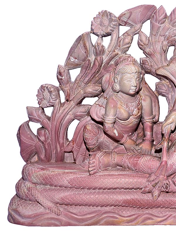 Anantasayana Vishnu | Stone Statue | Exotic India Art