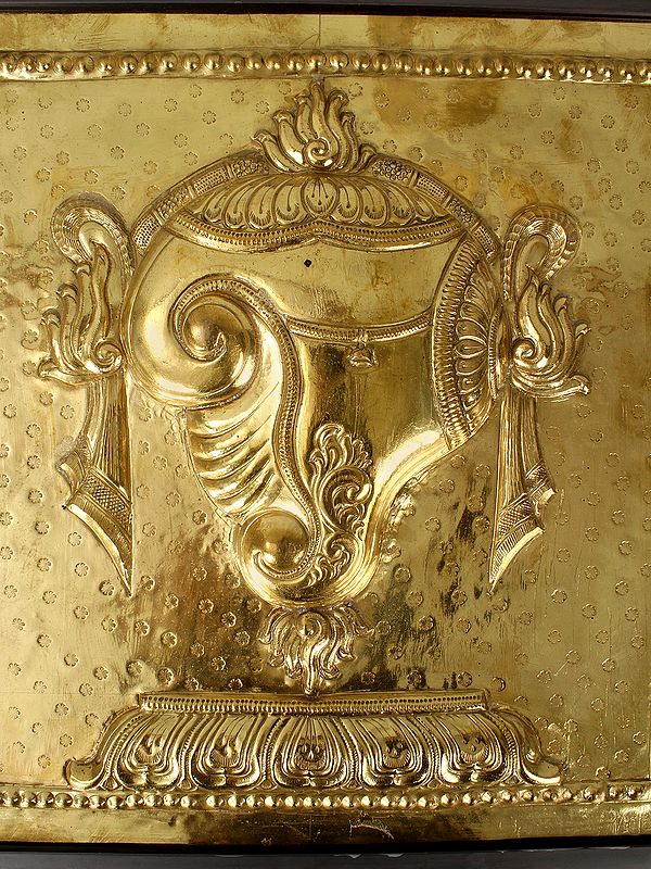 Vaishnava Symbol - Shankha Chakra Tilaka (Set of 3): Repousse Work ...