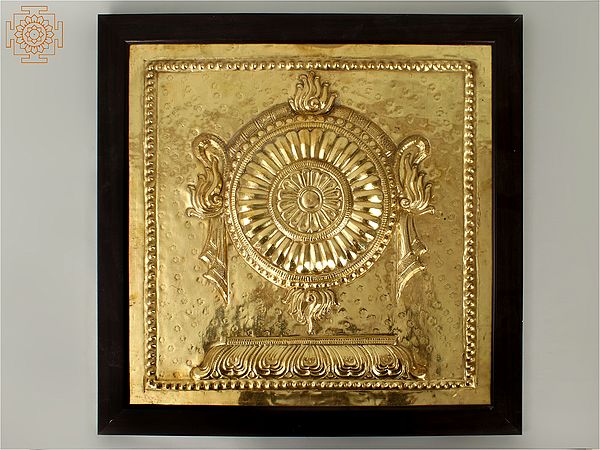 Vaishnava Symbol - Shankha Chakra Tilaka (Set of 3): Repousse Work ...
