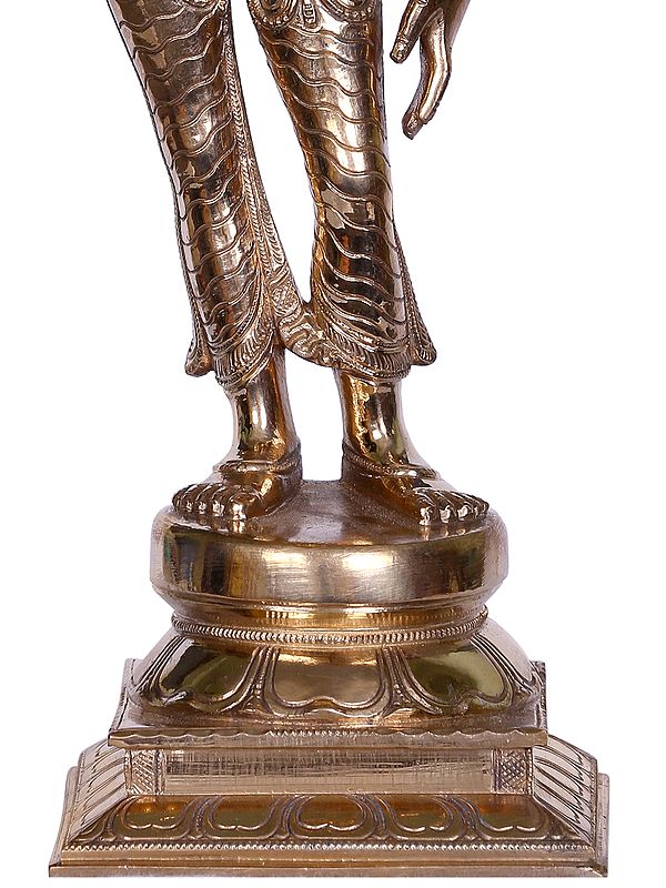 11" Bronze Standing Devi Parvati (Goddess Uma) | Exotic India Art
