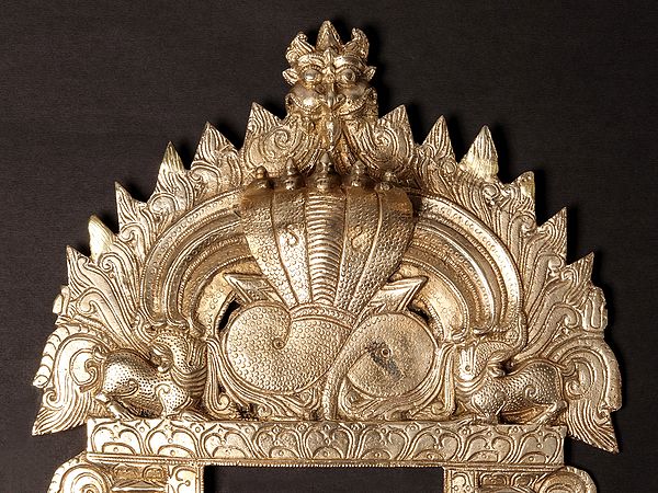 13" Kaliya Naag Thiruvachi in Brass | Exotic India Art