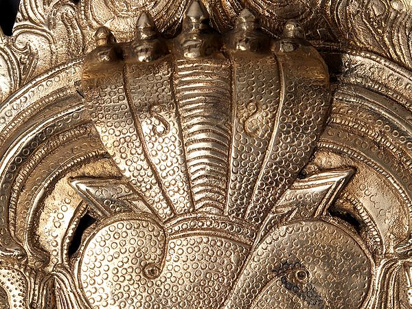 13" Kaliya Naag Thiruvachi in Brass | Exotic India Art