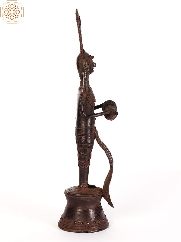 12" Tribal Goddess Danteshwari Devi Brass Statue | Exotic India Art