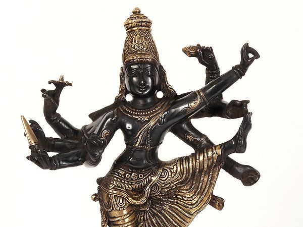 16" Lord Vamana Ulagalantha Perumal Brass Statue | Exotic India Art