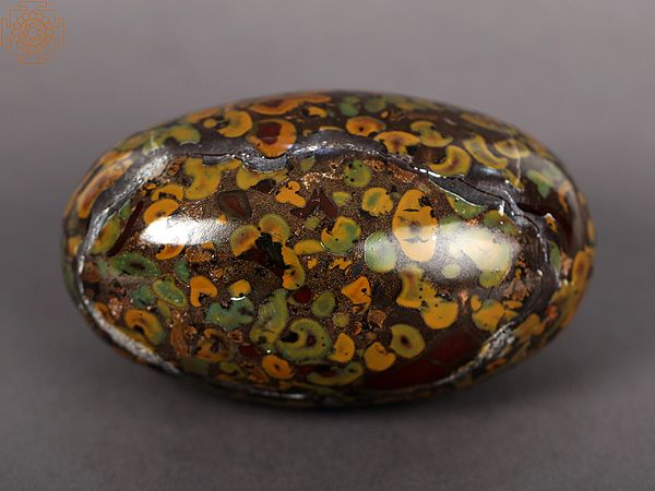 4" Small Natural Pitcher Jasper Shiva Lingam | Exotic India Art