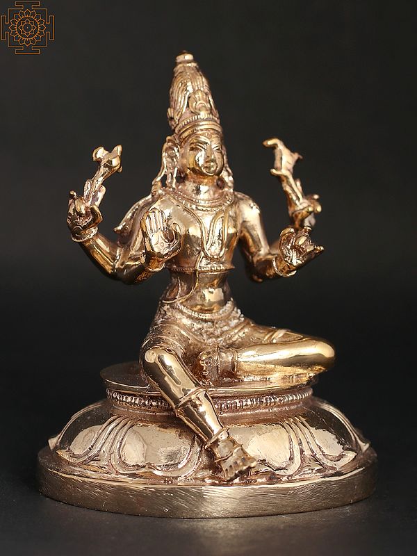 3" Small Statue Shiva as Pashupati| Handmade | Exotic India Art