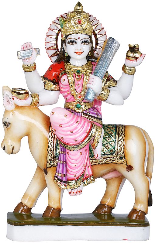 Shitala: The Goddess of Cleanliness and Small Pox, Holding a Broom ...