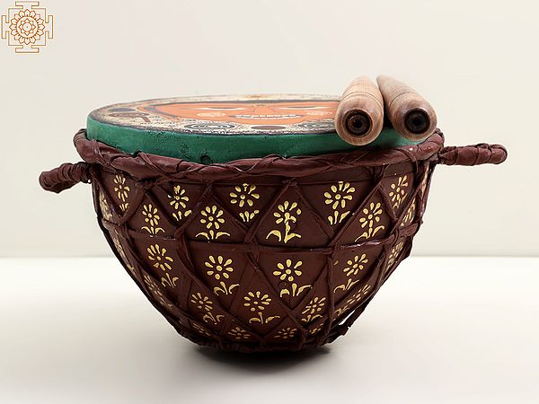 11" Traditional Indian Nagada Drum | Handmade | Exotic India Art