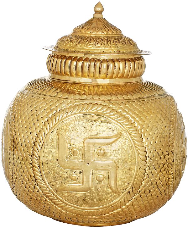 OM Puja Kalasha from South india | Exotic India Art