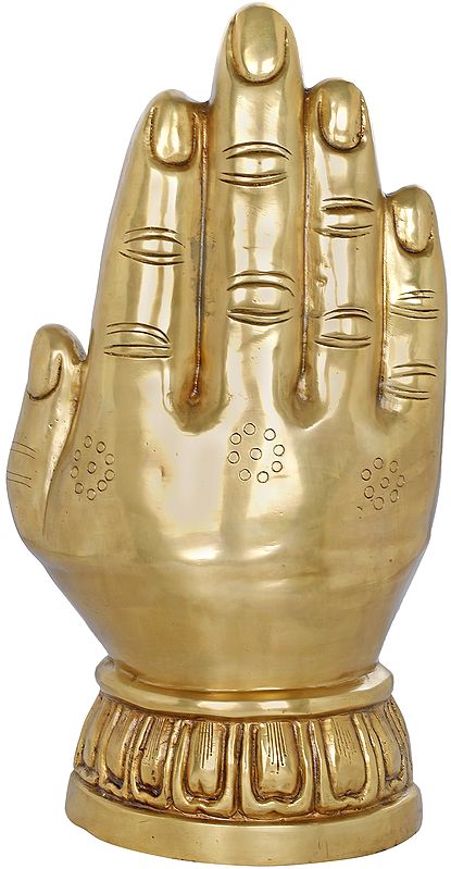 21" Buddha in Blessing Hand In Brass | Handmade | Made In India ...