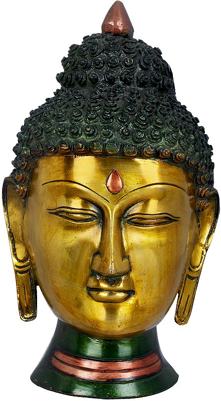 Lord Buddha Wall Hanging Mask - Tibetan Buddhist | Exotic India Art
