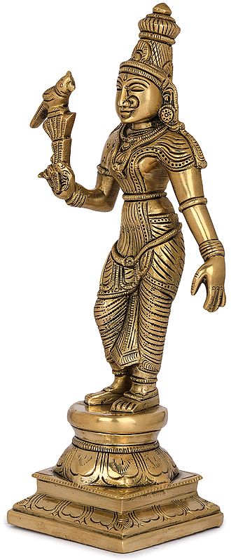 10" Meenakshi Devi | Handmade | Brass Statue | Made In India | Exotic ...