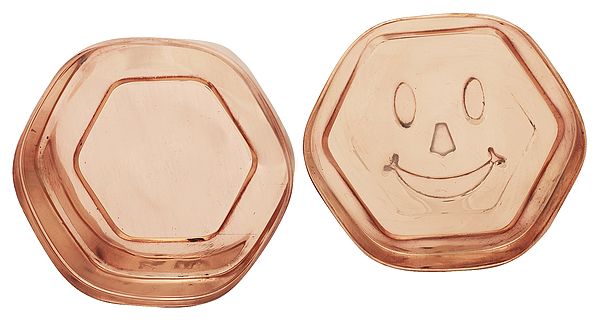 Smiley Face Copper Box | Exotic India Art