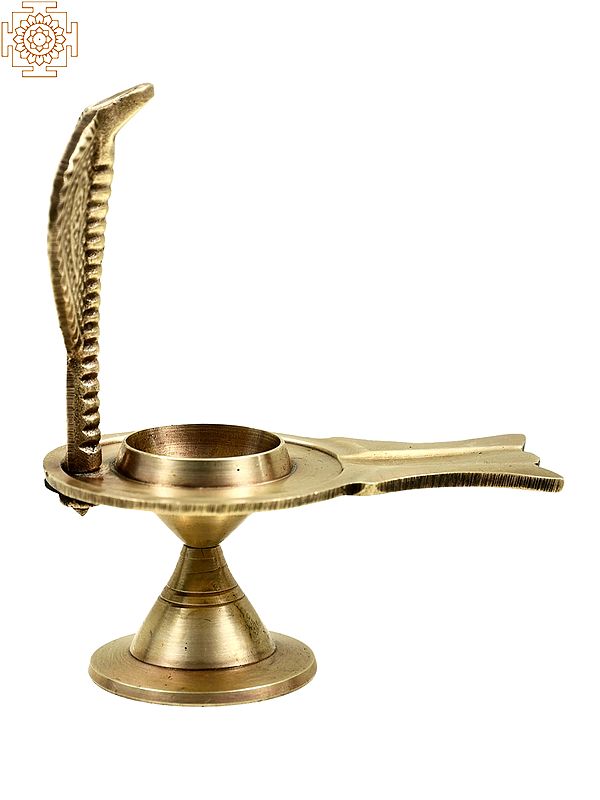 4" Small Brass Shivling Stand | Exotic India Art
